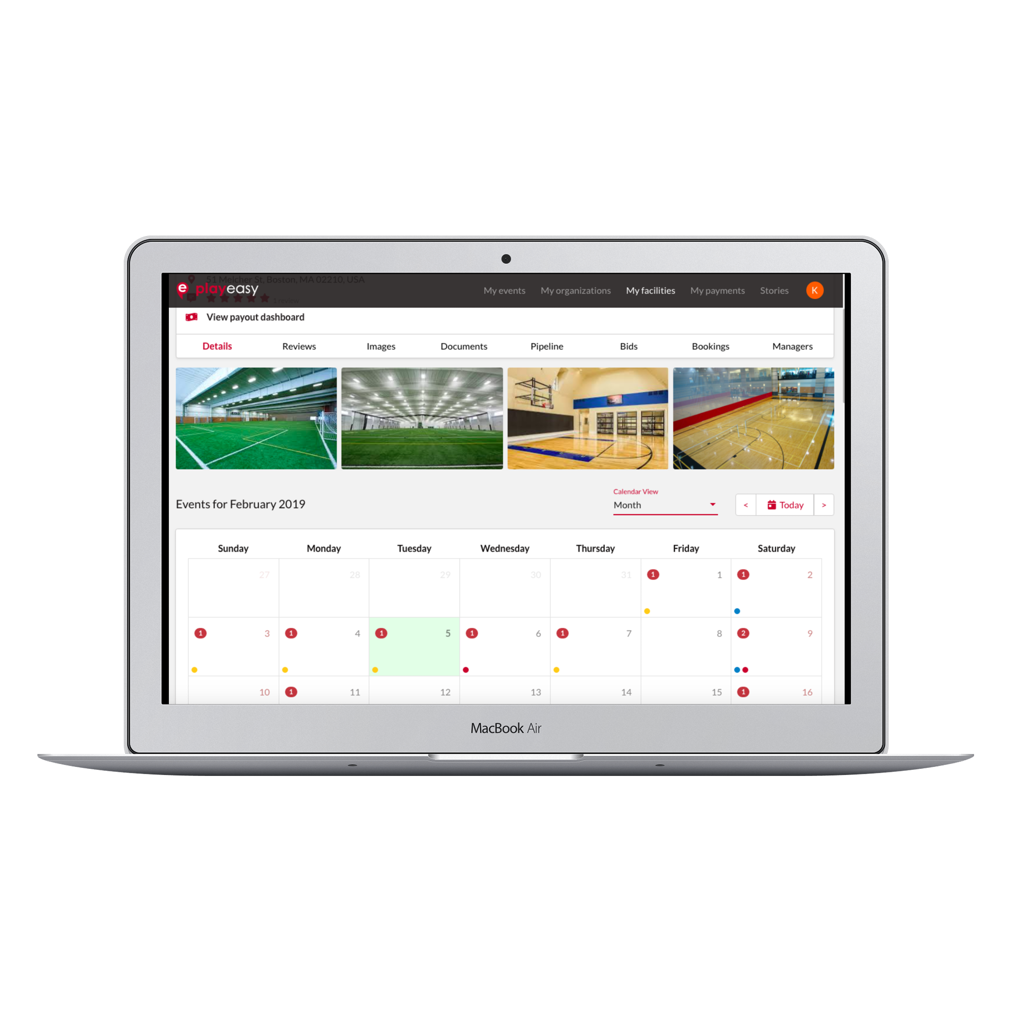 Calendar Screen – Playeasy Stories