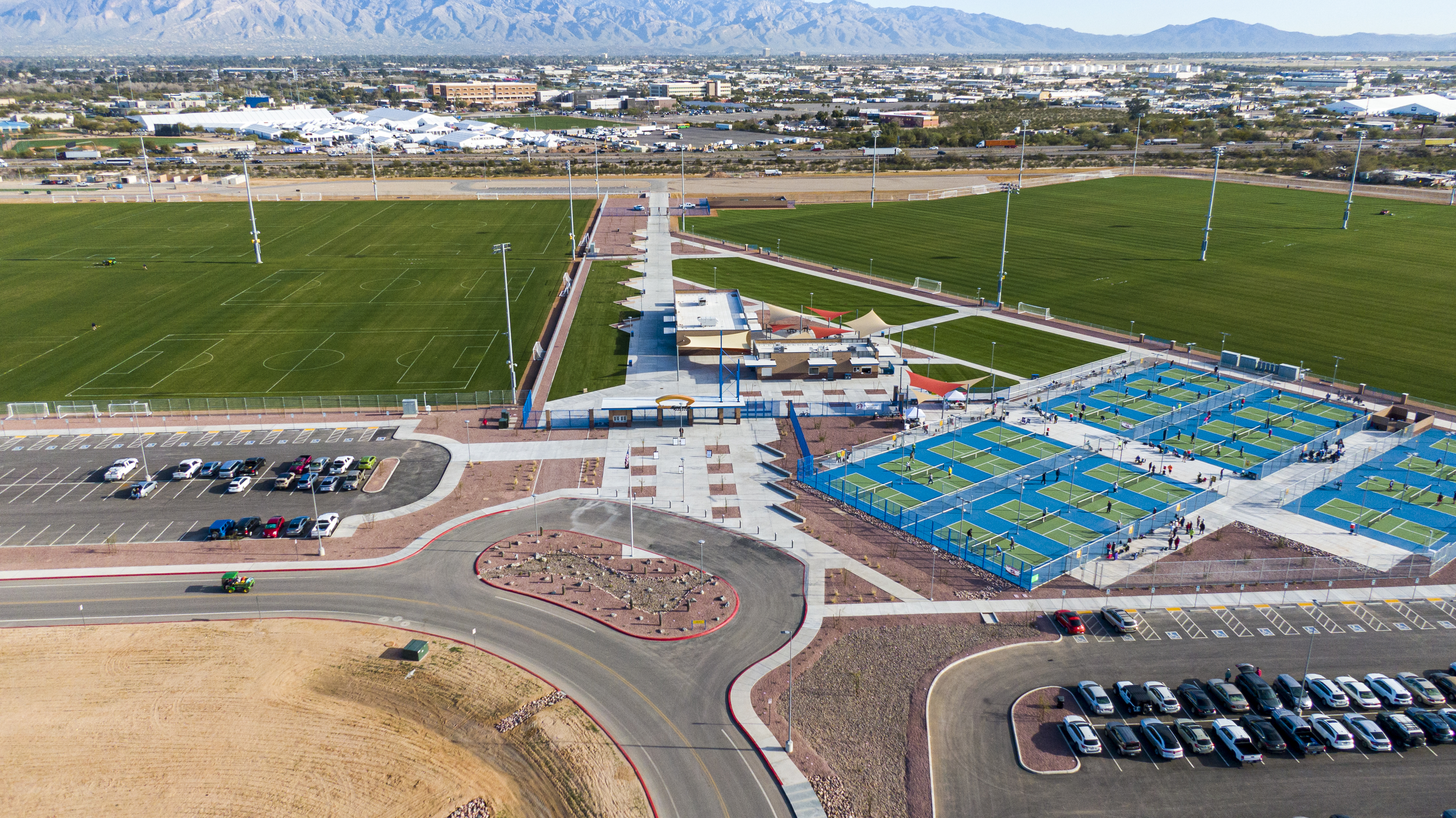 Aerial photographs of the new Kino Sports Complex’s south campus ...