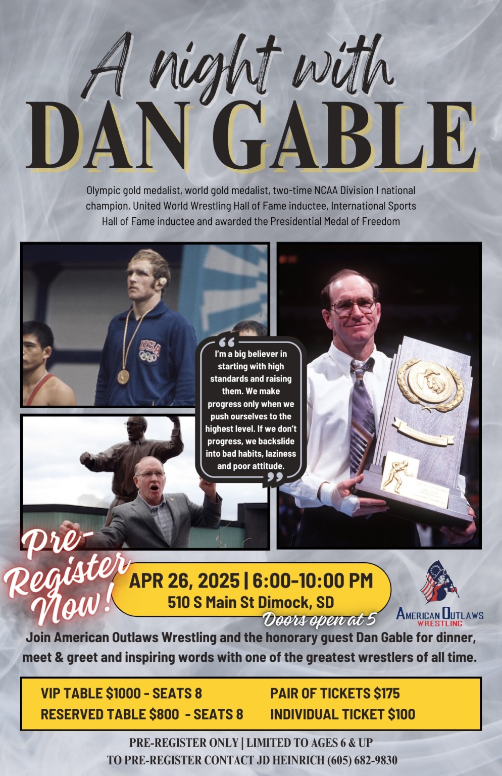 Step into the electrifying world of wrestling at “A Night with Dan ...